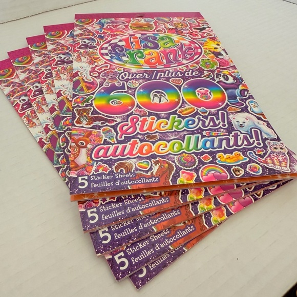 Lisa Frank | Office | Lisa Frank Book Lot Of 5 300 Stickers Rainbow 90s ...